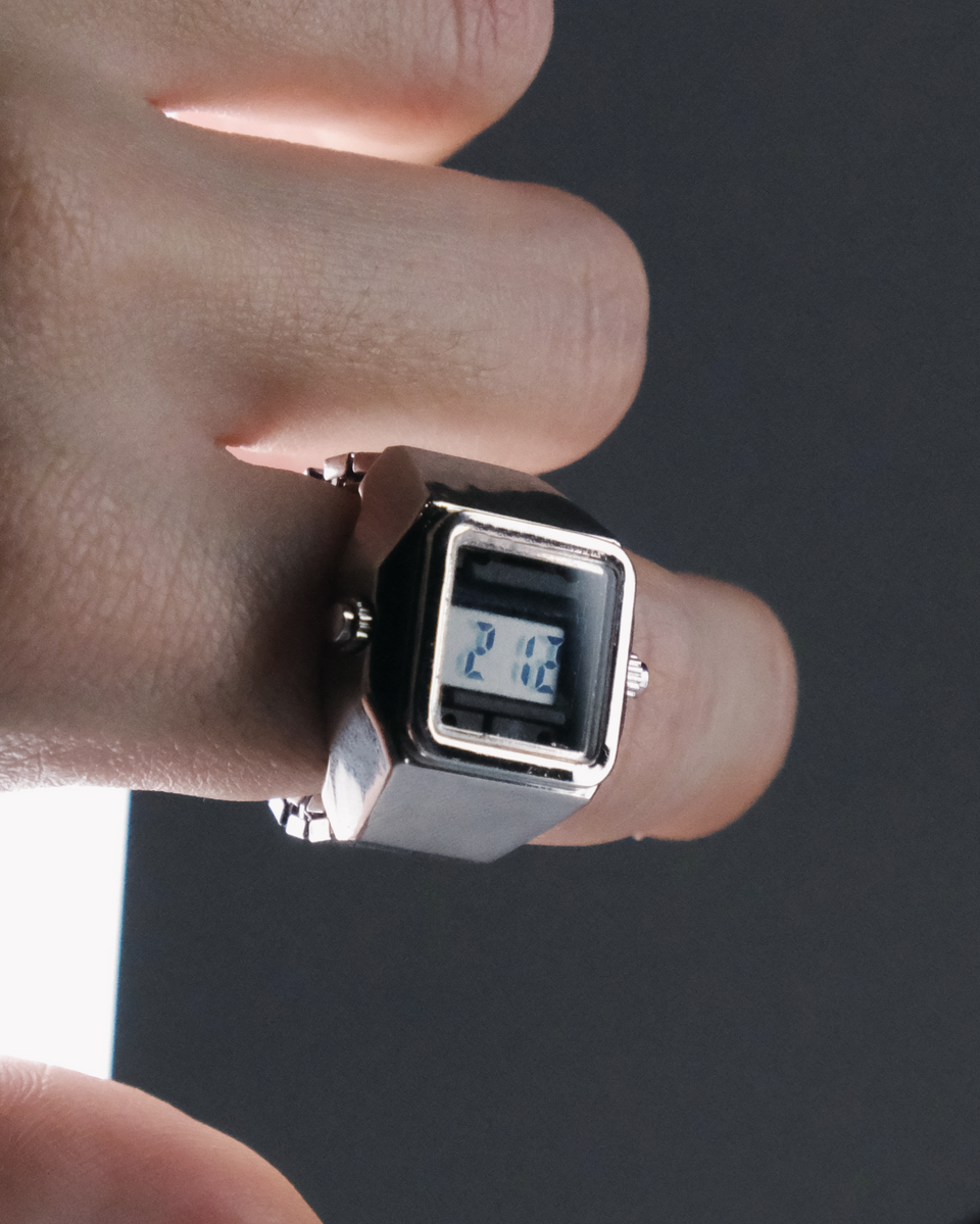 DIGITAL RING WATCH - SQUARE｜デジタル 指時計 – 830時計店